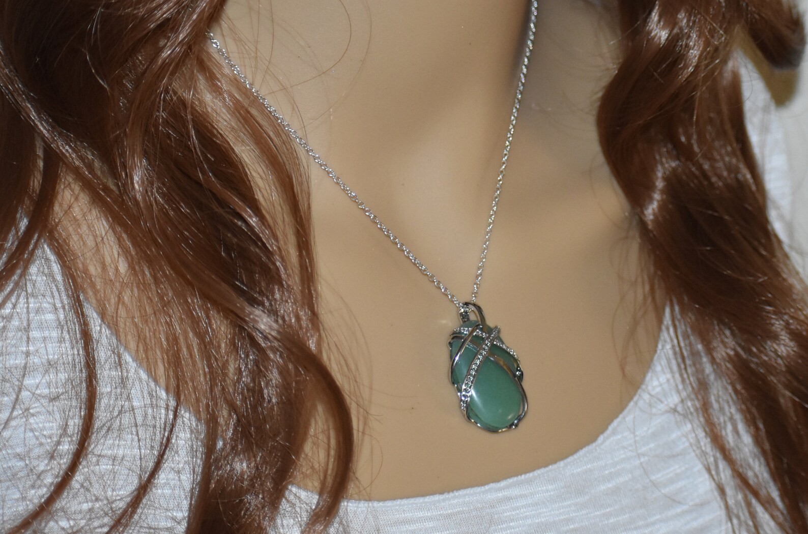 Green Aventurine Necklace Green Aventurine Jewelry Healing - Etsy