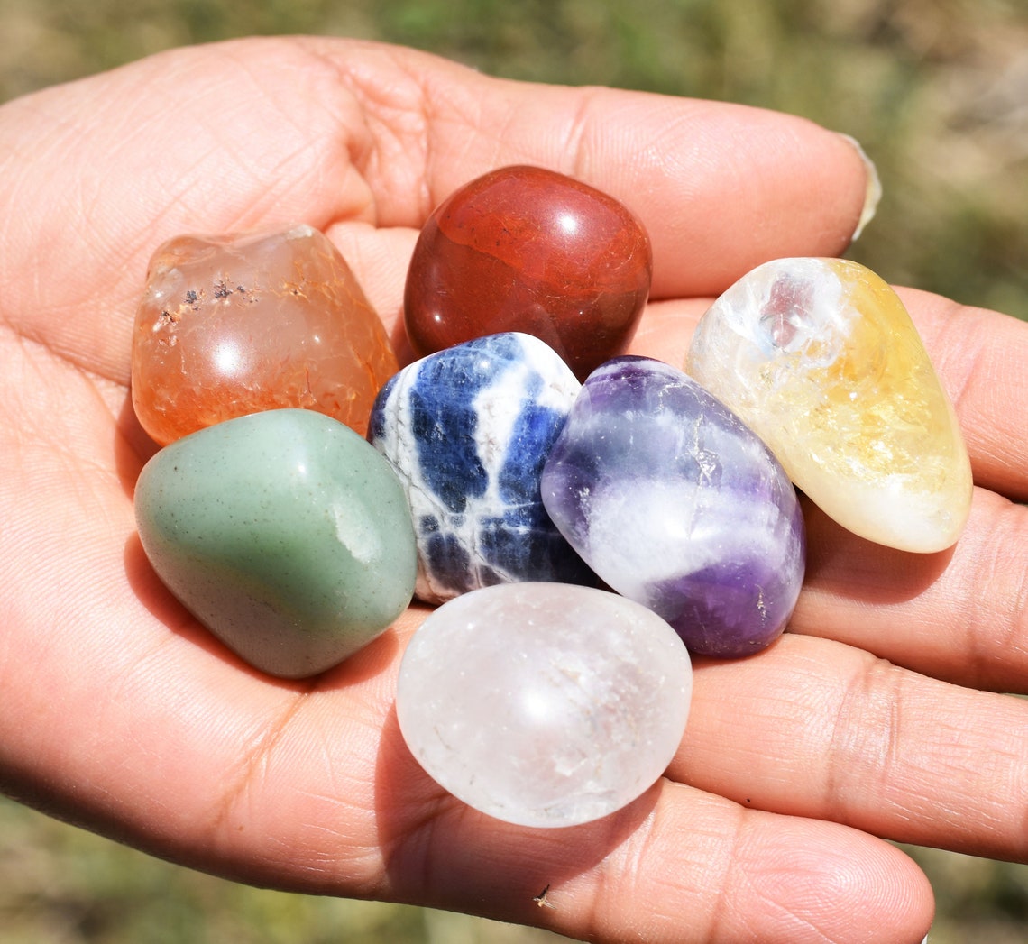 7 Chakra Set Seven Chakra Set 7 Chakra Crystals 7 Chakra - Etsy