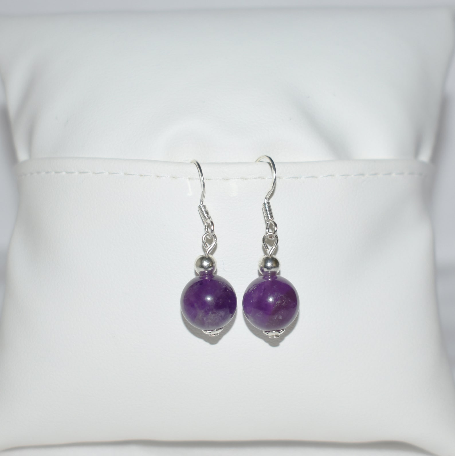 Amethyst Drop Earrings Amethyst Dangle Earrings Amethyst | Etsy