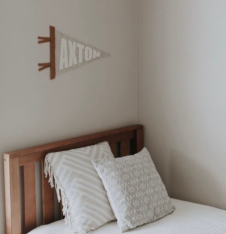 Custom Name Pennant block Letter - Etsy