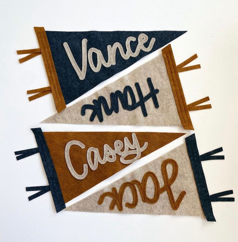Custom Name Pennant script - Etsy