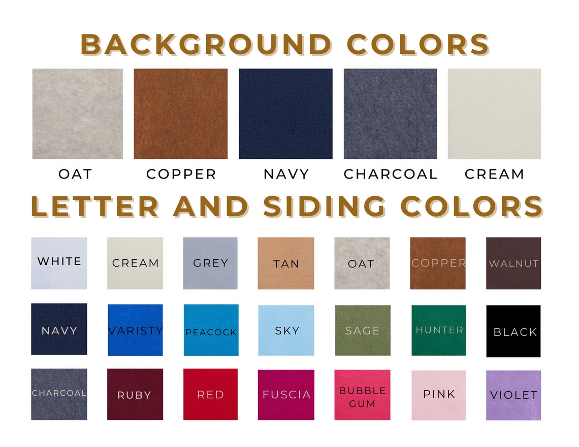 Custom Name Pennant block Letter - Etsy