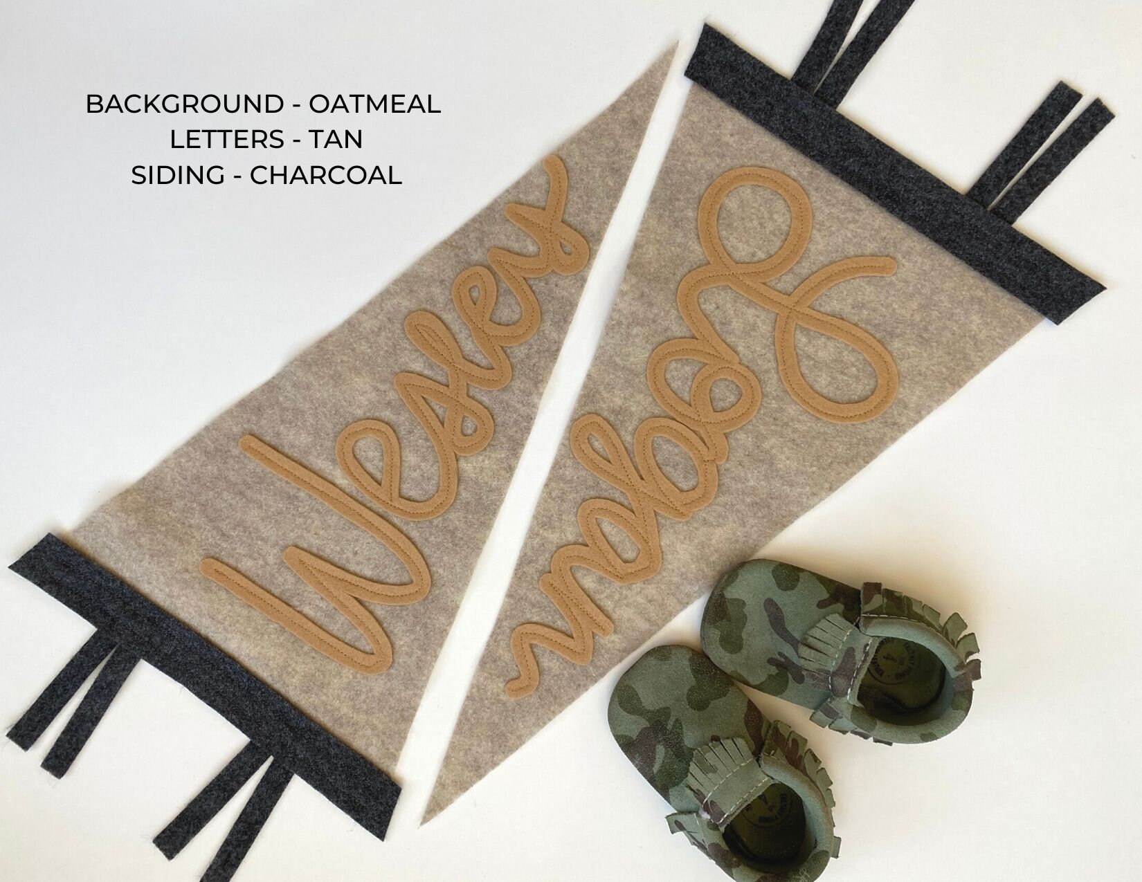 Custom Name Pennant Script | Etsy