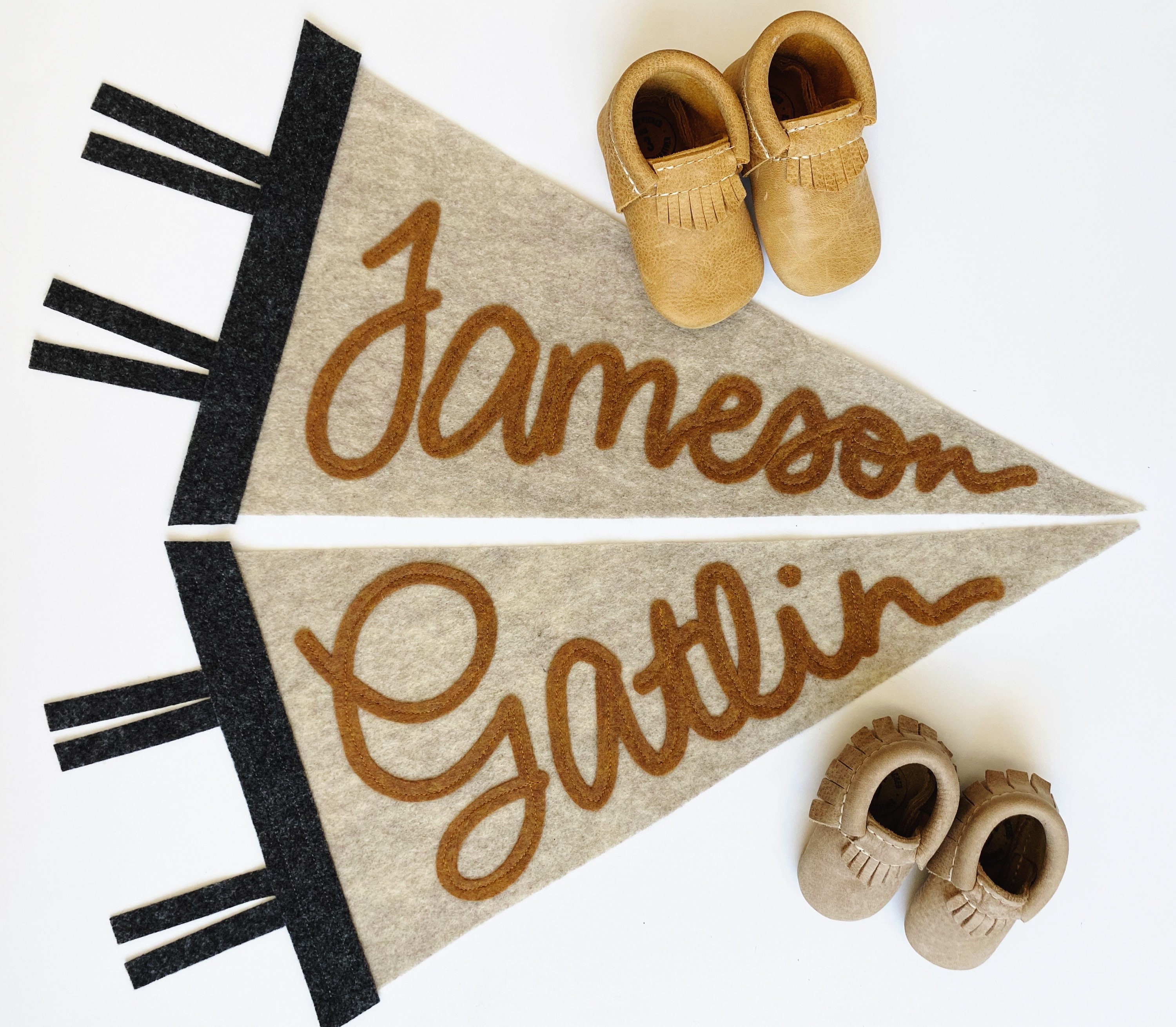 Custom Name Pennant Script | Etsy