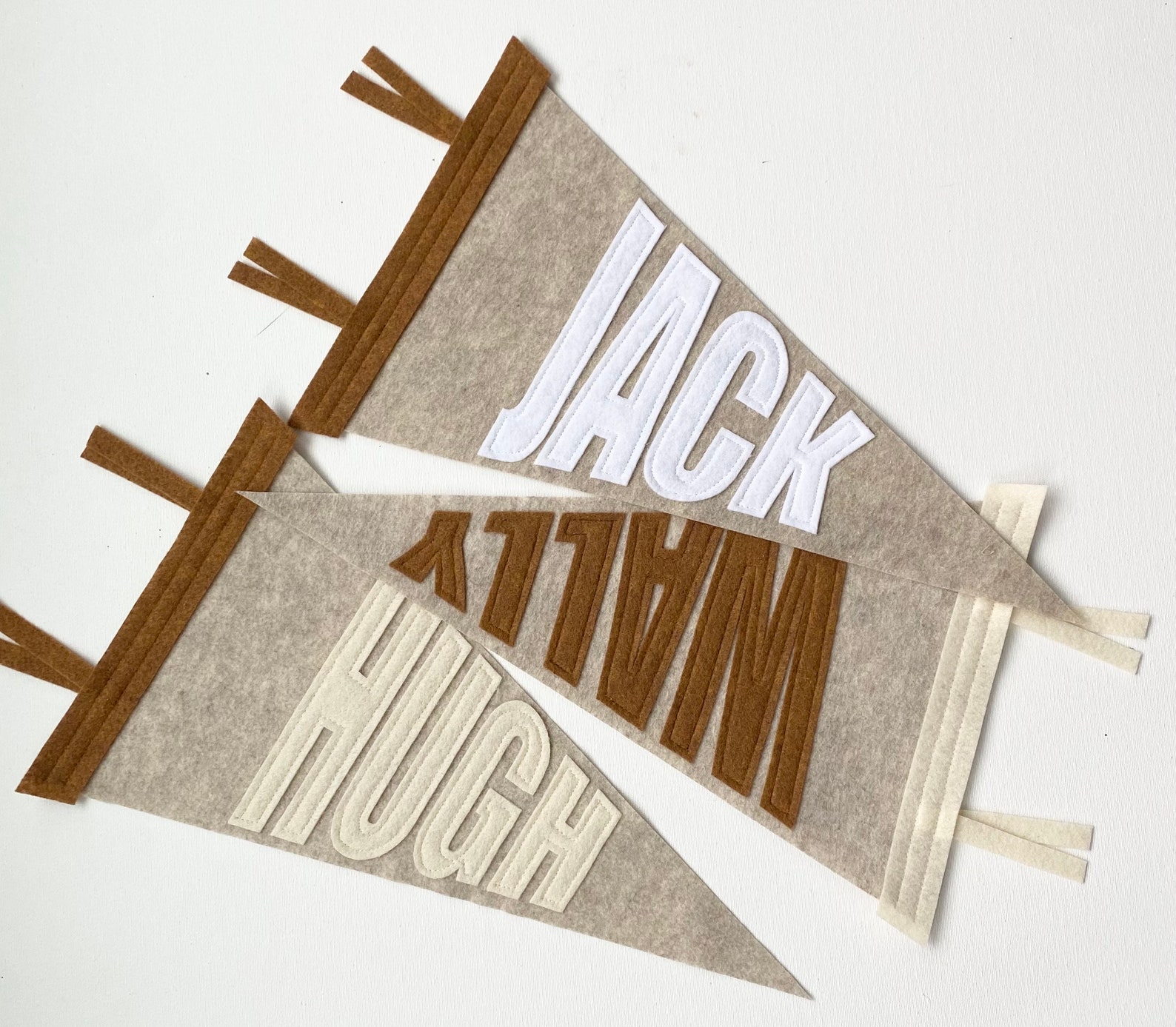 Custom Name Pennant block Letter - Etsy