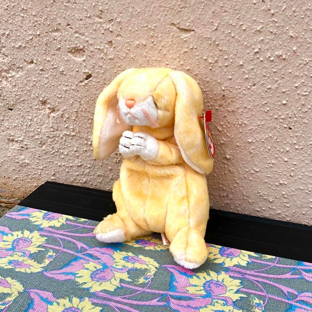Grace the Praying Bunny Vintage 2000 TY Beanie Baby Stuffed Animal Toy ...