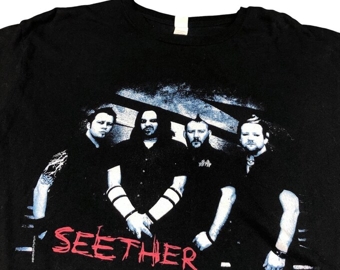 SEETHER Y2K Black Band Tee Shirt Men's Large - Etsy