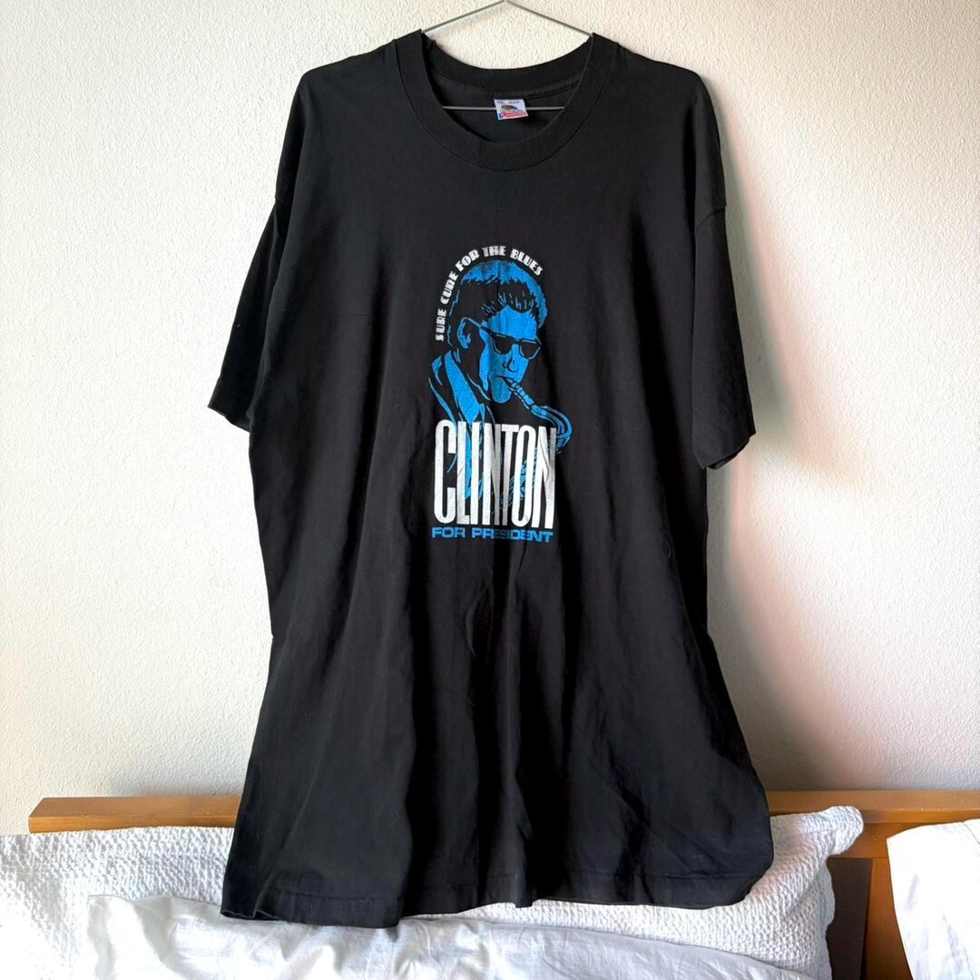 Bill Clinton for President 90s Vintage Single Stitch Fruit of the Loom ...