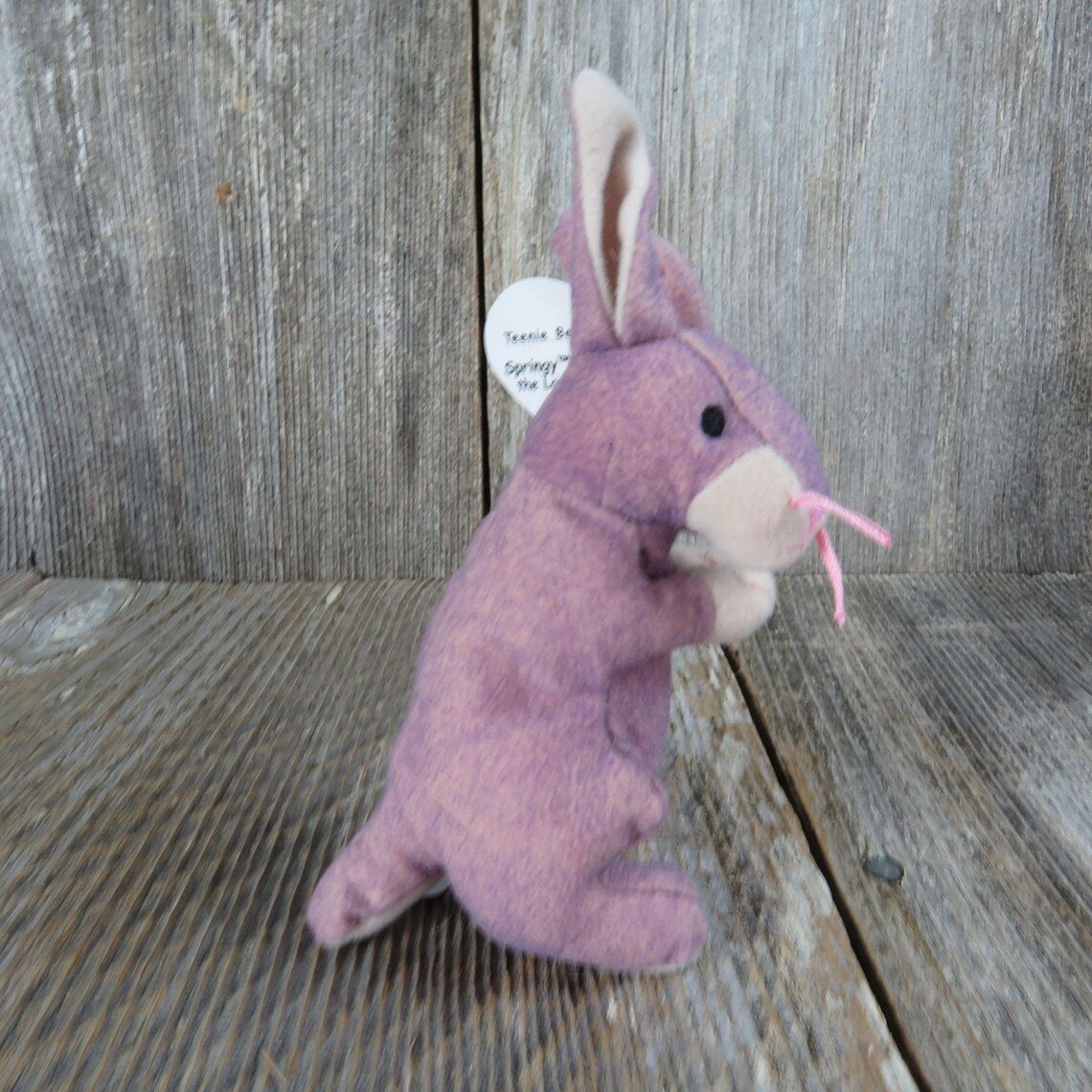 SPRINGY The Lavender Bunny Vintage 2000 McDonalds Ty Teenie | Etsy