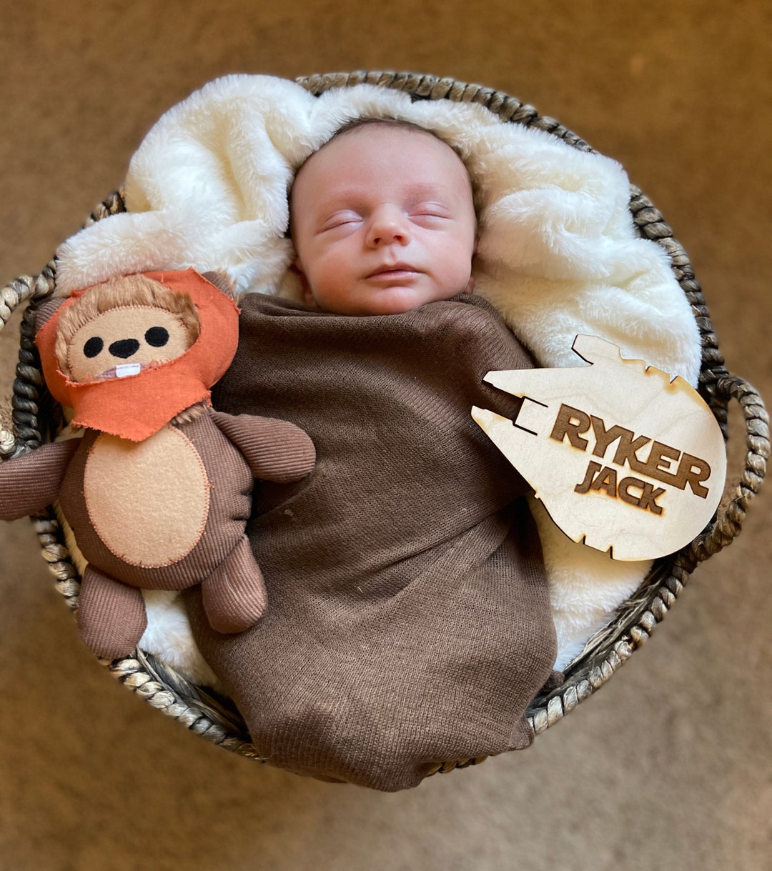 Millenium Falcon Star Wars Baby Announcement - Photo Prop - Etsy