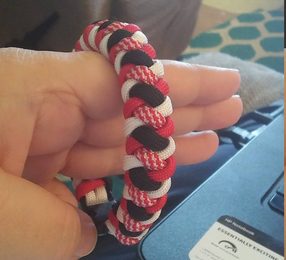 4-strand Round Braided Paracord Bracelet - Etsy