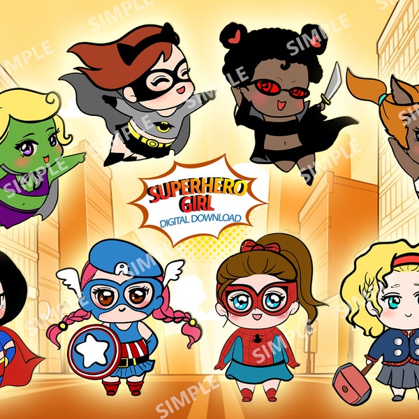 Girl Superheroes - Etsy