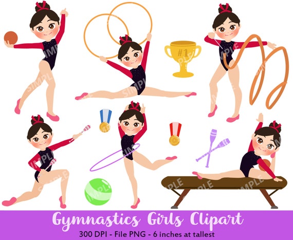 Gymnastics Moves Clipart