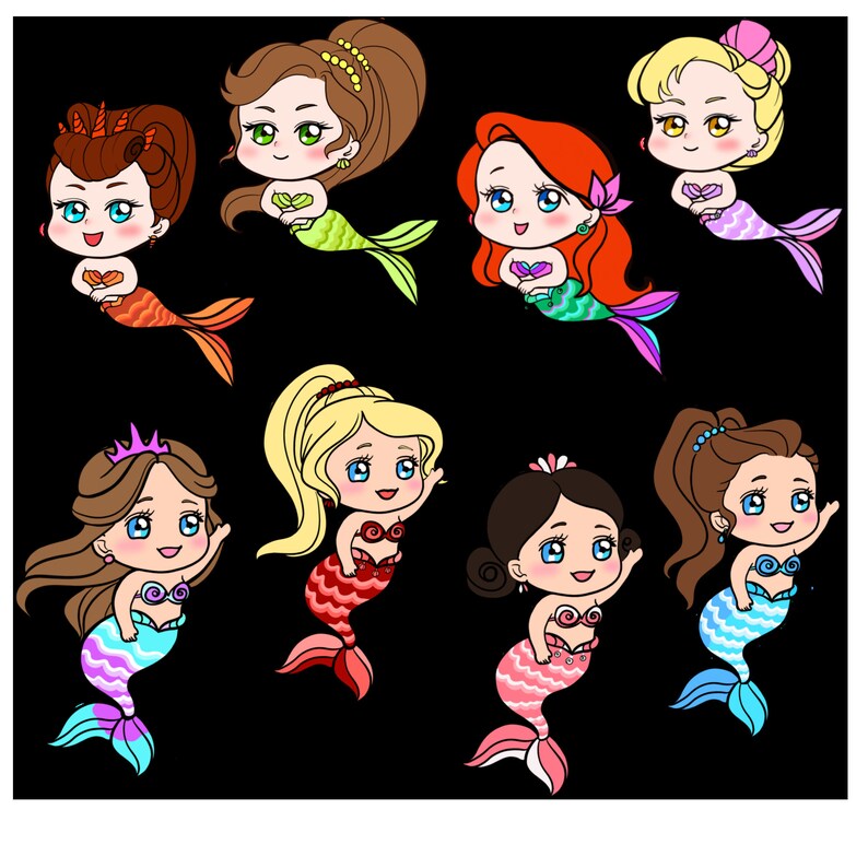 Mermaid Clipart-mermaid Clip Art Mermaids Clipart and Cute Mermaids ...