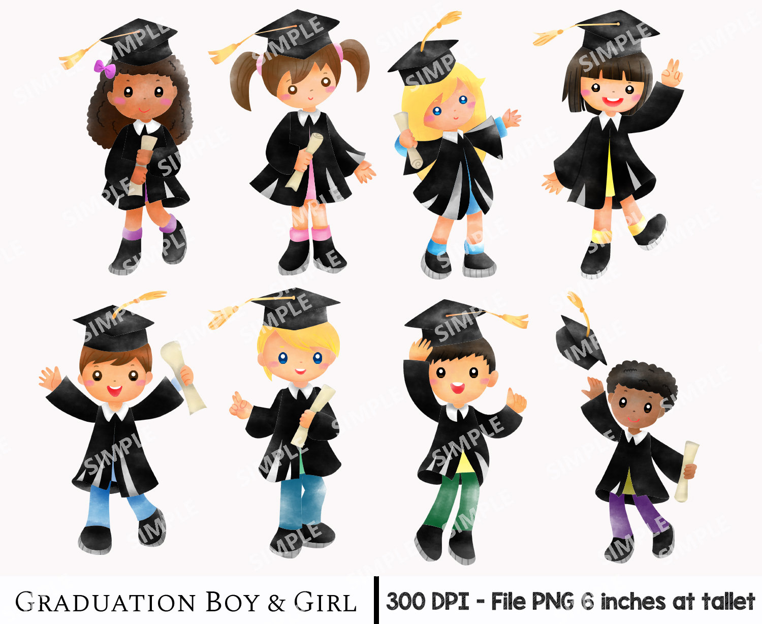 Graduation Clipart,graduation Graphics,cape,scroll,graduate Girl ...