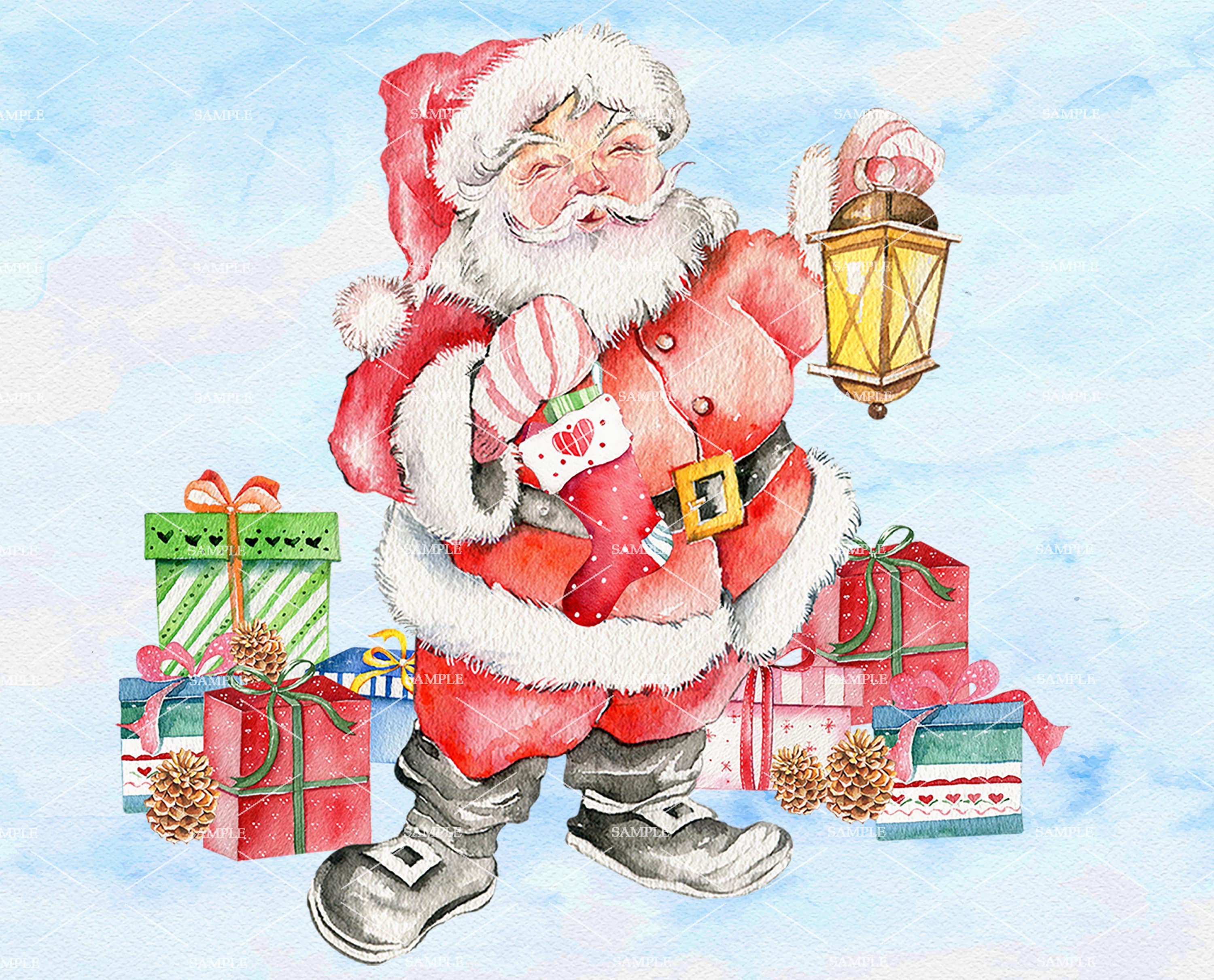 Santa Clipart Collection,christmas Clipart Collection,collection Santa ...