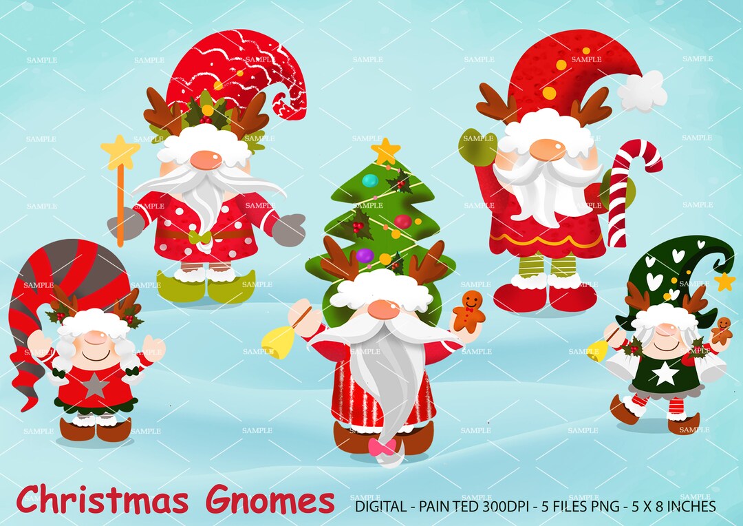 Gnomes Clipart,christmas Gnomes Clipart,christmas Clipart Collection ...