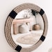 LARGE 80cm 31.4inch Hampton Nautical Coastal Round Rope Mirror Home ...