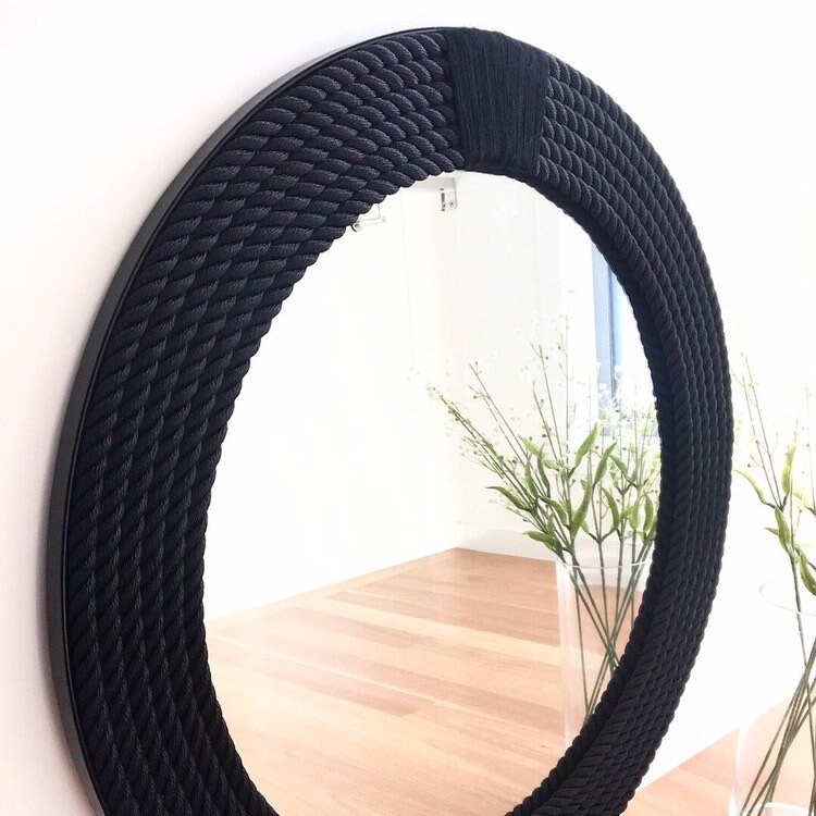 EXTRA LARGE | 90cm | Nautical Hampton Coastal Round Rope Mirror Twisted ...