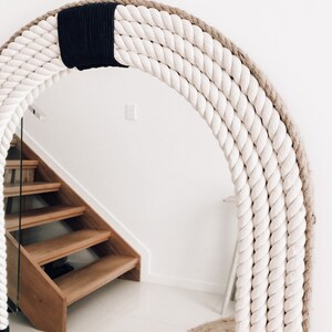 OVAL LARGE | 120cm X 60cm | OVAL Navy Nautical Hampton Coastal Rope ...