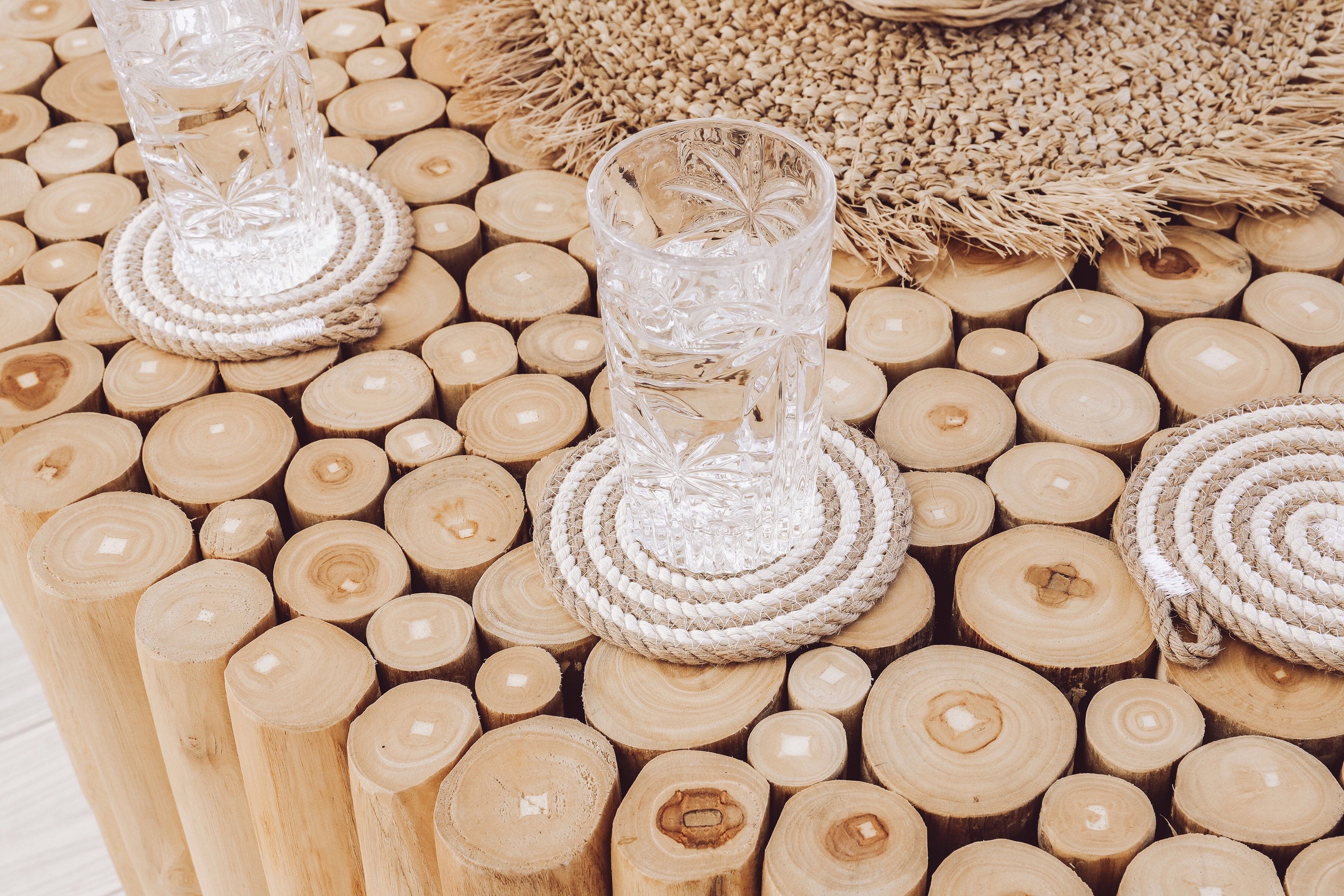 Set of 4 COASTERS Coastal Hampton Rope Coasters Gift Ideas - Etsy