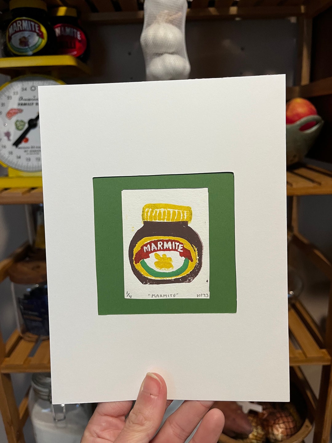Marmite Linocut Relief Print - Etsy