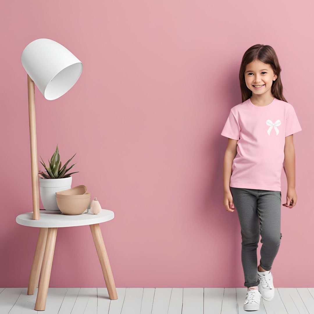 Girls Bow T Shirt - Etsy