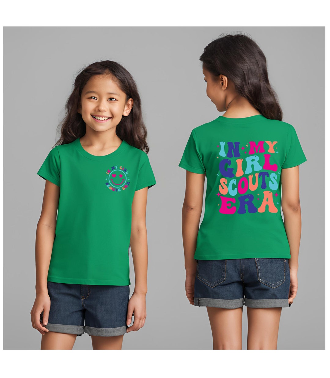 In Kids Girl Scout Era T-shirt Retro Girl Scout Nostalgia Shirt Perfect ...