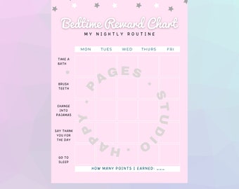 Girly Reward Chart - Etsy
