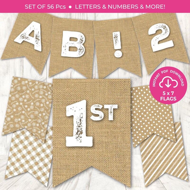 Burlap Table Numbers - Etsy
