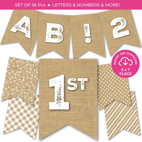 Burlap Letters - Etsy