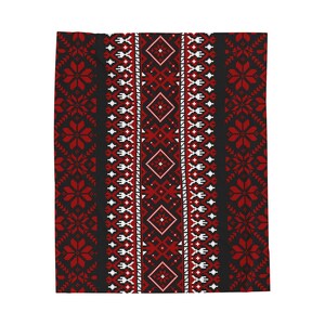 Palestine Tatreez Velveteen Plush Blanket - Etsy