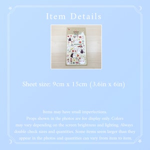 Cute Bunny & Flower Stickers Rabbit Floral Journal Stickers Suatelier ...