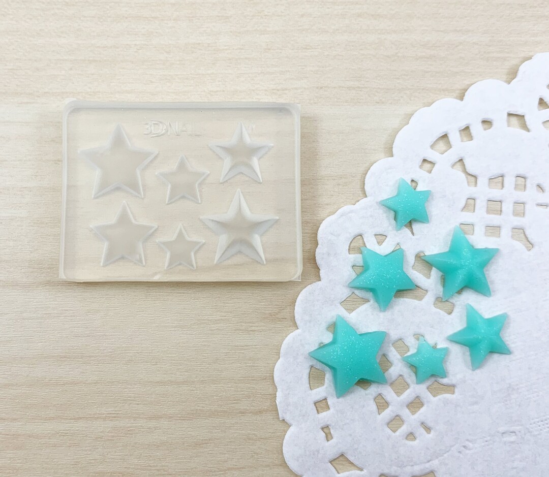 Small Star Silicone Mold | Kawaii Mini Embellishment Mold | UV Resin ...