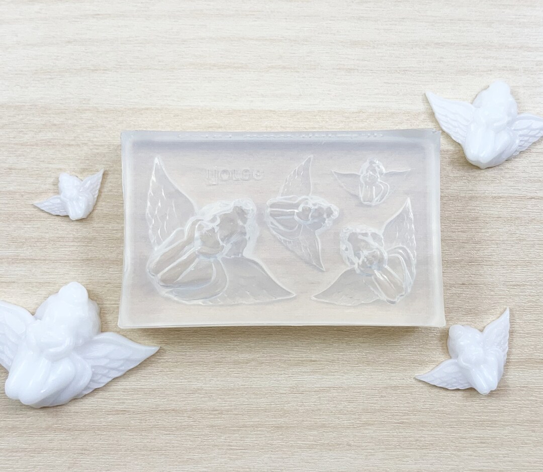 Small Baby Angel Silicone Mold | Tiny Angel Resin Mold | Winged Child ...