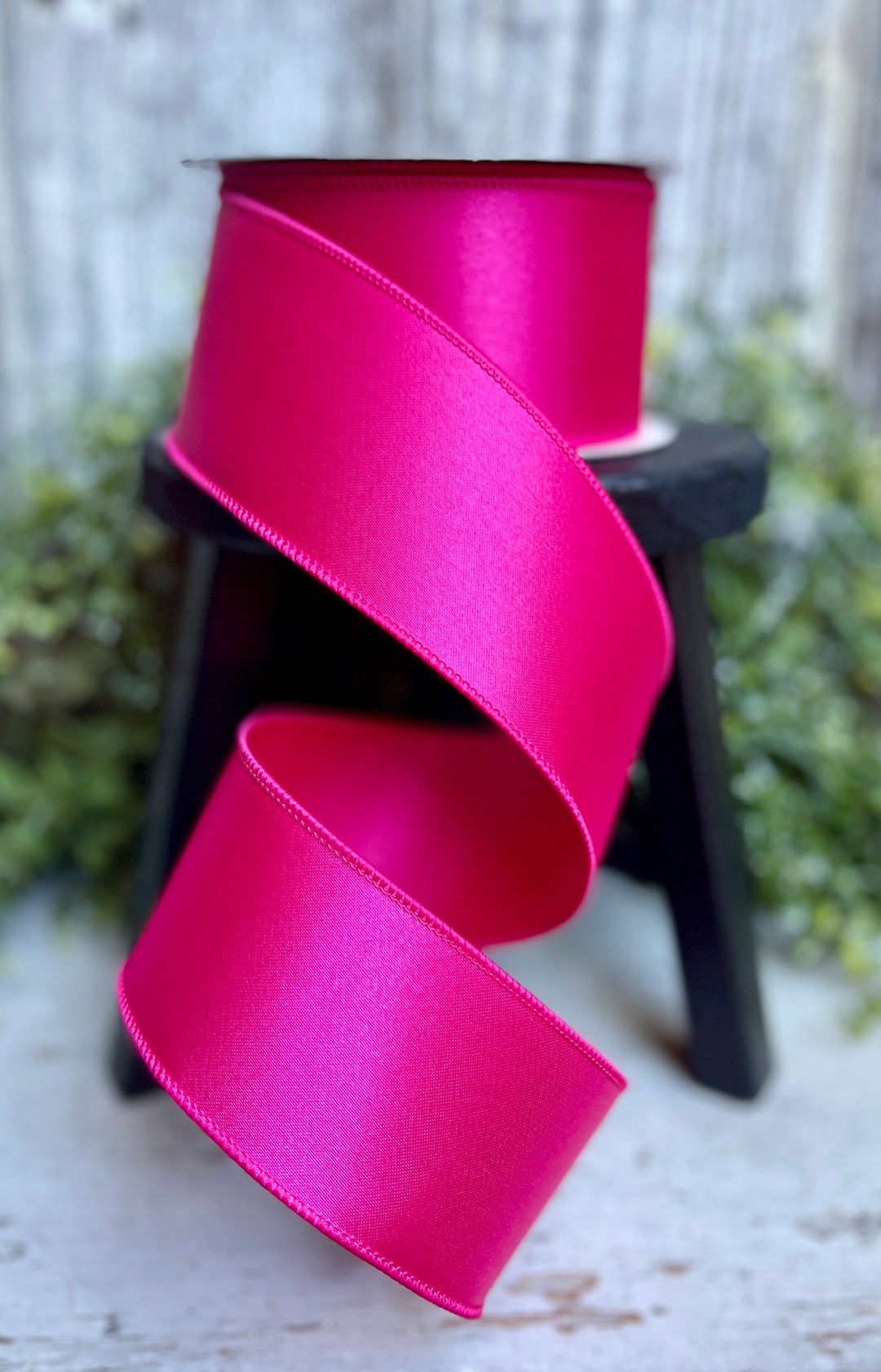 Ribbon, Ribbon for Wreaths, Designer Ribbon, 2.5" Wide, Satin Ribbon ...
