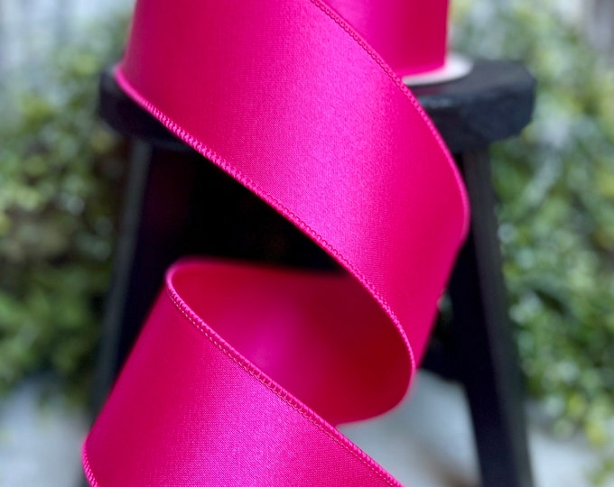 Ribbon, Ribbon for Wreaths, Designer Ribbon, 2.5" Wide, Satin Ribbon ...