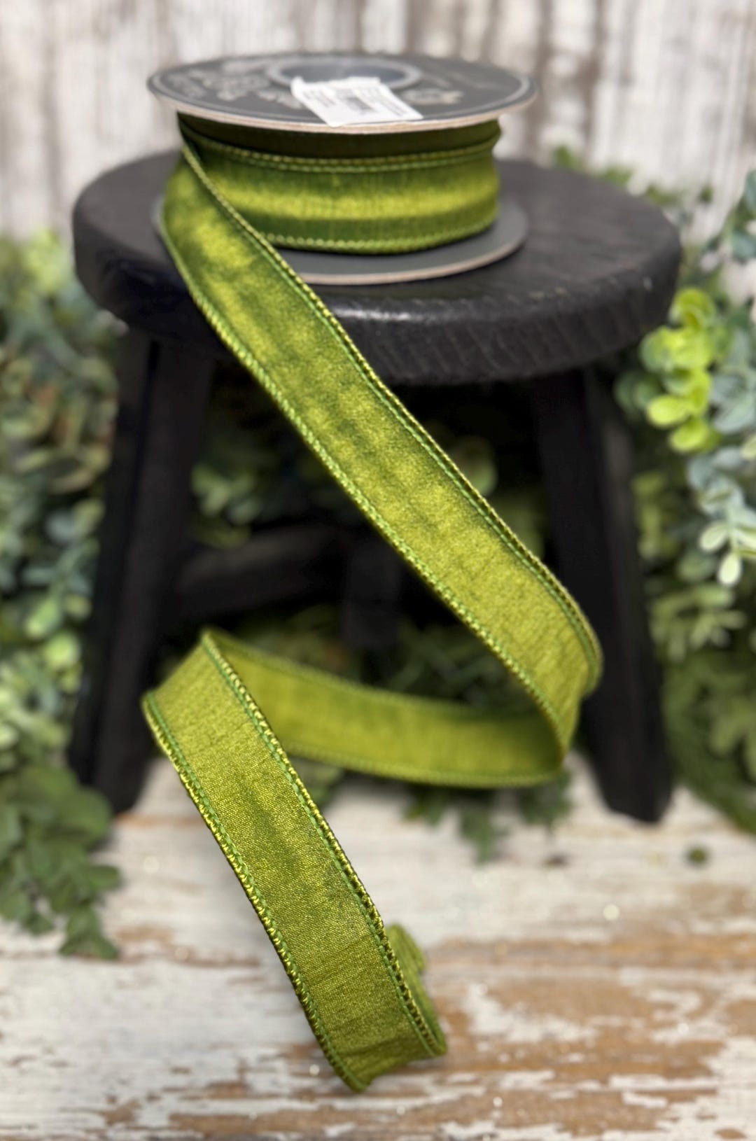 Ribbon for Wreaths, Narrow Ribbon, 7/8"" Ribbon, Spring Ribbon, Wired ...
