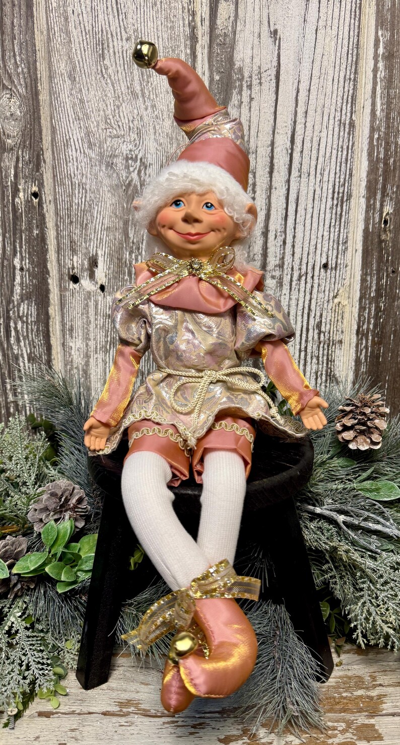 Christmas Elf, Centerpiece or Wreath Decor, Winter Wreath Decor ...