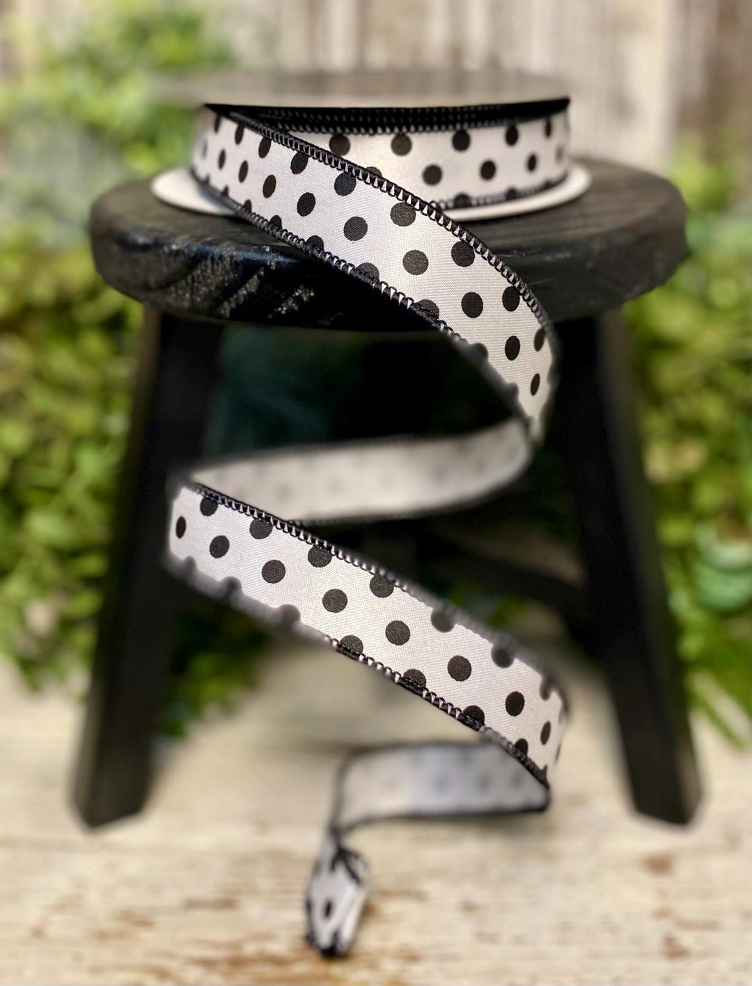 Ribbon for Wreaths, Designer Ribbon, 1" Ribbon, Farrisilk Ribbon, Wired ...