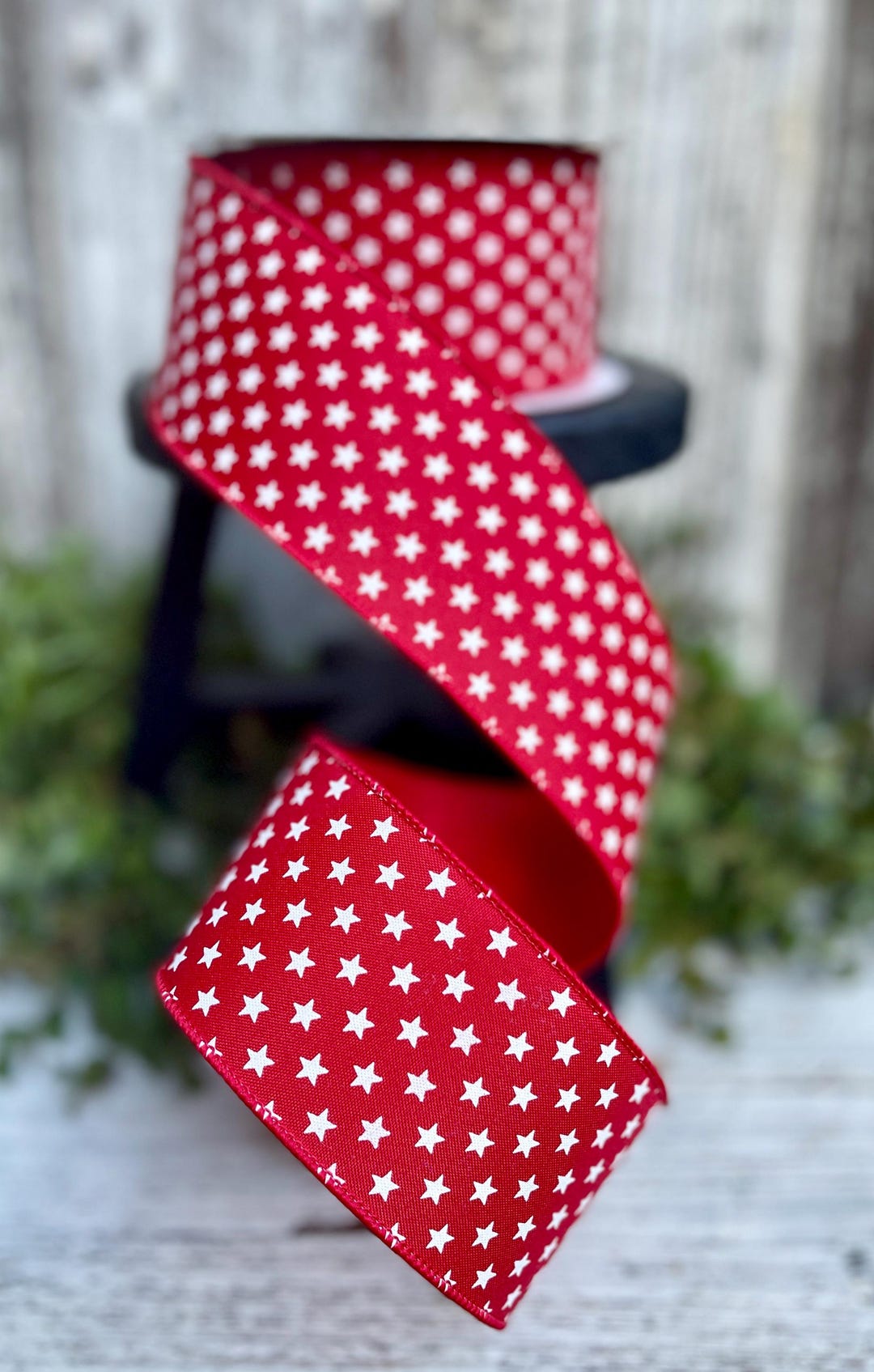 Patriotic Ribbon, Ribbon for Wreaths, Designer Ribbon, 2.5" Ribbon ...