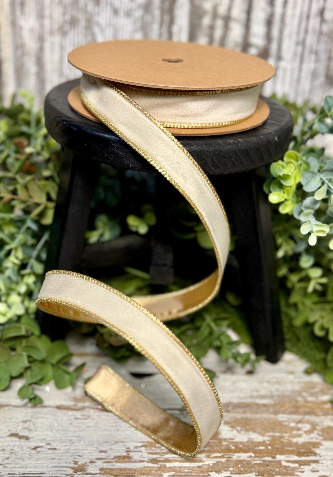 Ribbon for Wreaths, Reversible Ribbon, 1" Ribbon, Christmas Ribbon ...