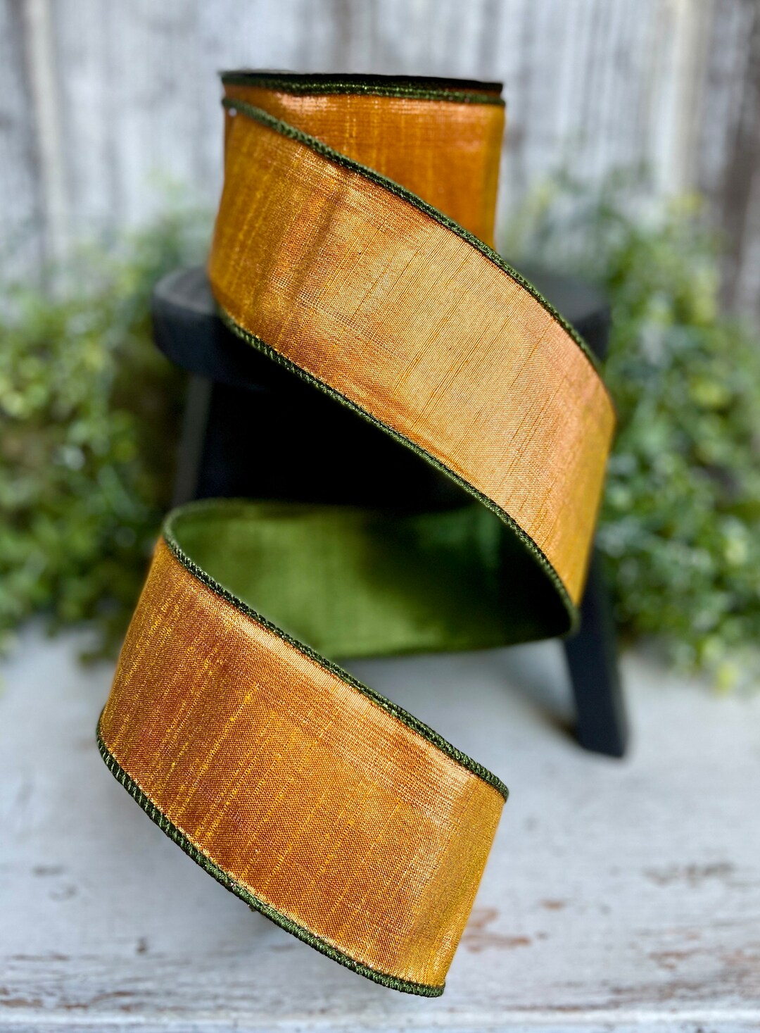 Ribbon for Wreaths, Designer Ribbon, 2-1/2 Ribbon, Wired Ribbon, Luxury ...