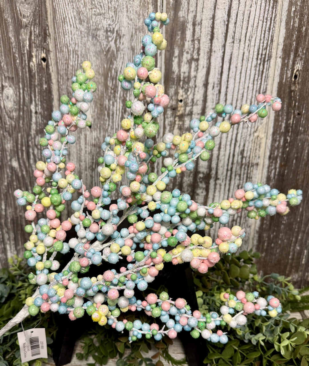 Pastel berry spray, berry filler for Easter or Spring, Wreath filler ...