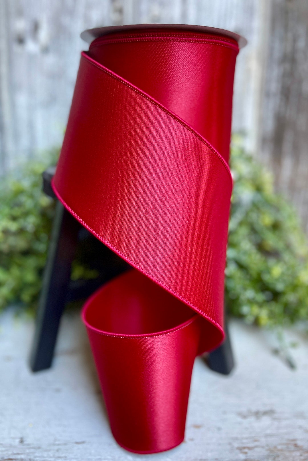 Ribbon, 10 YD ROLL, Ribbon for Wreaths, Farrisilk Ribbon, 4" Ribbon ...