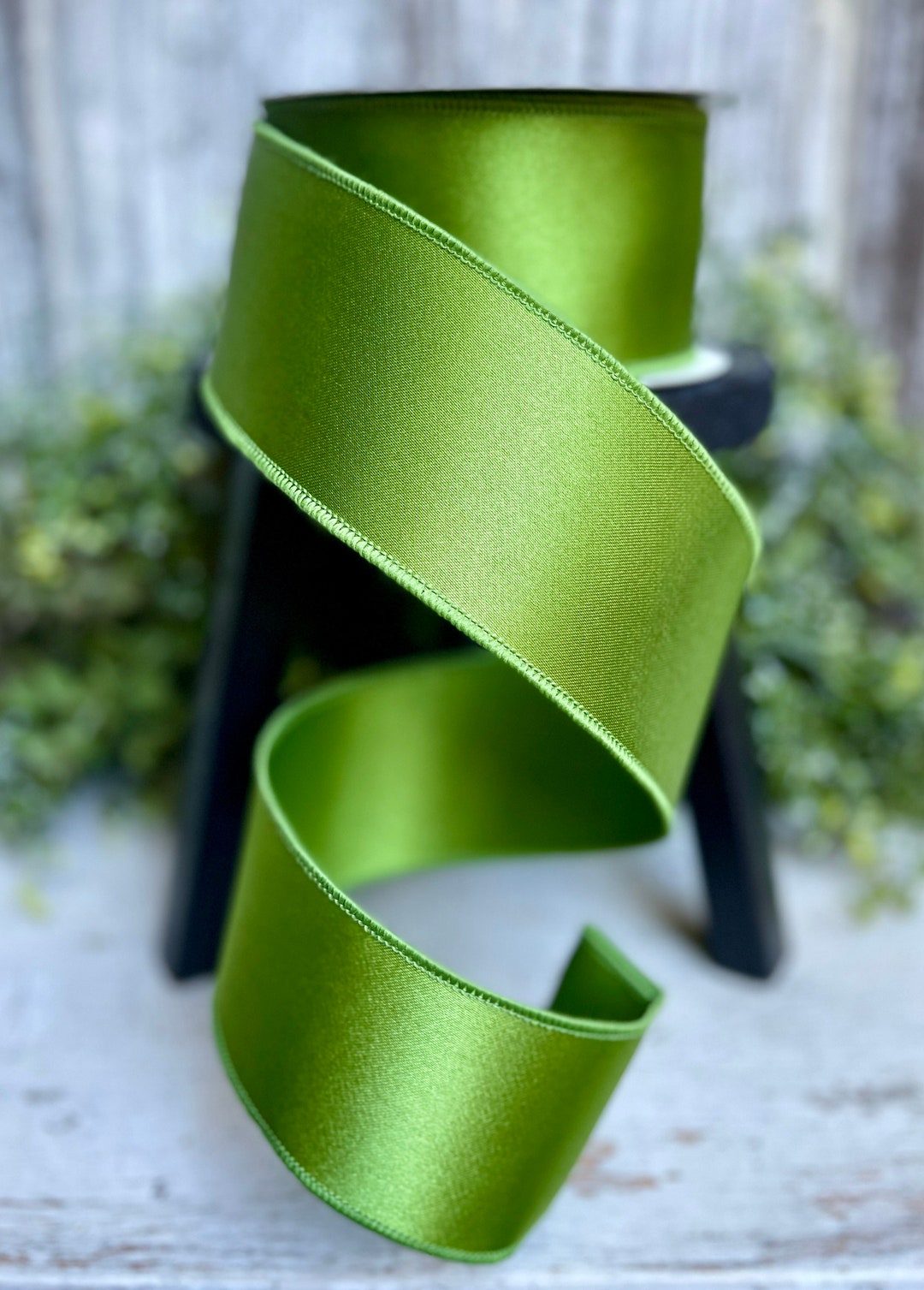 Ribbon, Ribbon for Wreaths, Designer Ribbon, 2.5" Wide, Satin Ribbon ...