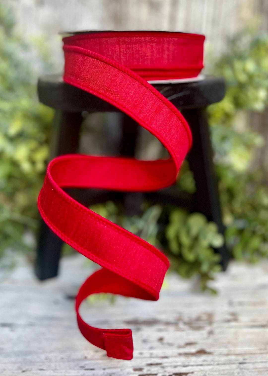 Ribbon, 10 YD ROLL, Ribbon for Wreaths, Farrisilk Ribbon, 1" Ribbon ...