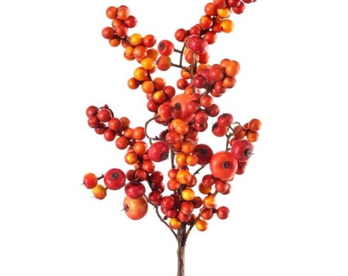 Harvest Berry Spray, Berry Filler for Fall, Wreath Filler Floral, Fall ...