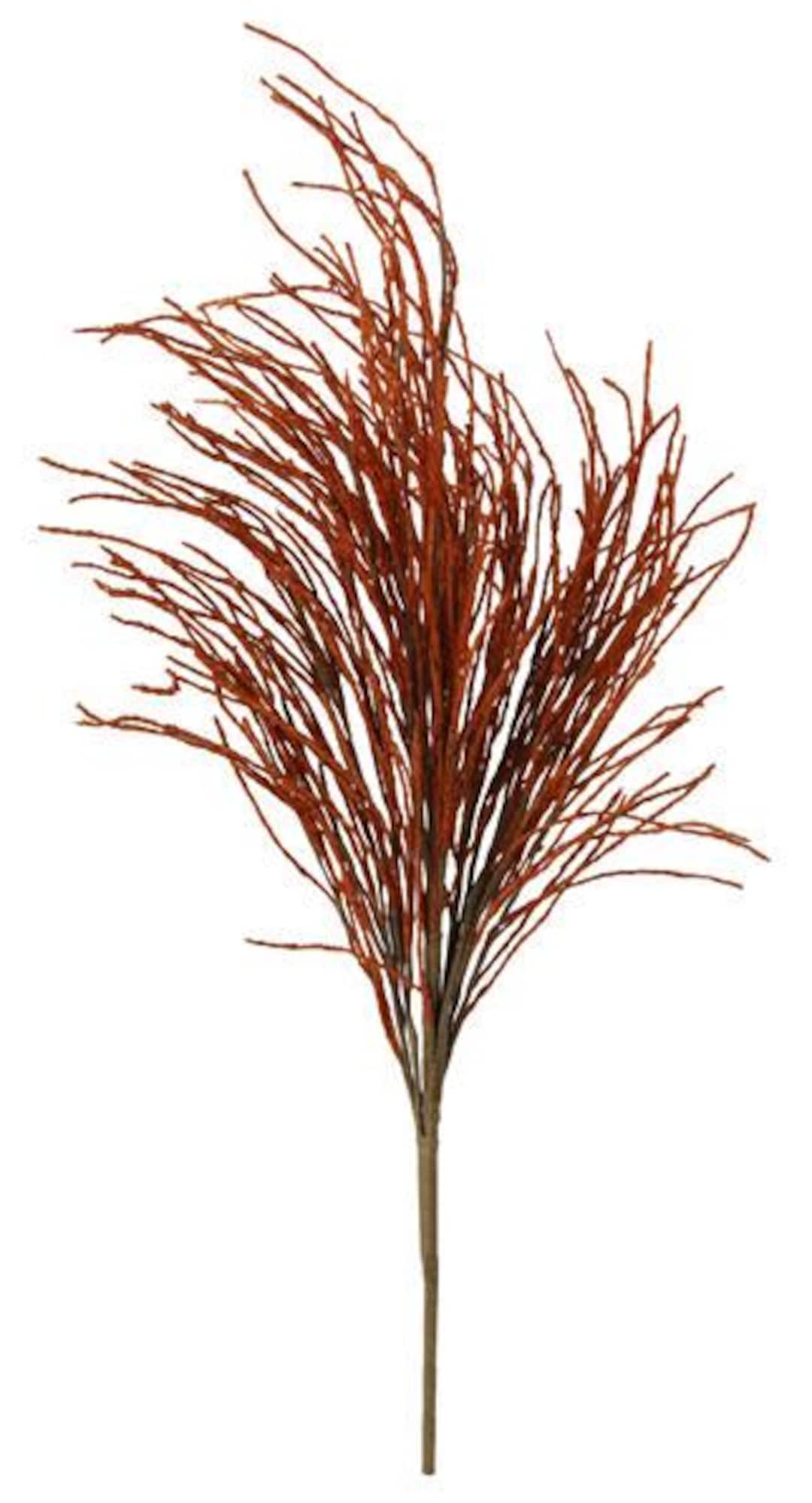 Brick Colored Foliage Spray, Wispy Filler for Fall, Wreath Filler ...