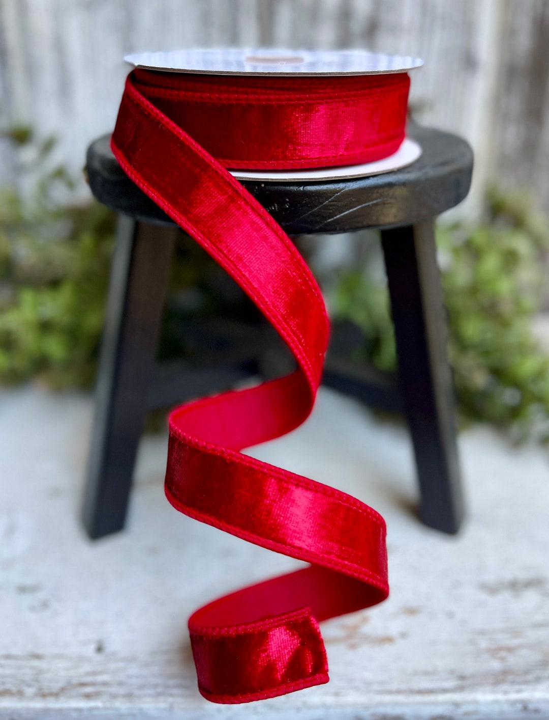 Ribbon, Ribbon for Wreaths, Narrow Ribbon, 1 Ribbon, Christmas Ribbon ...